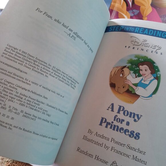 Disney | Other | Disney Princess Step Into Reading Children Books Lot Of 6 | Poshmark